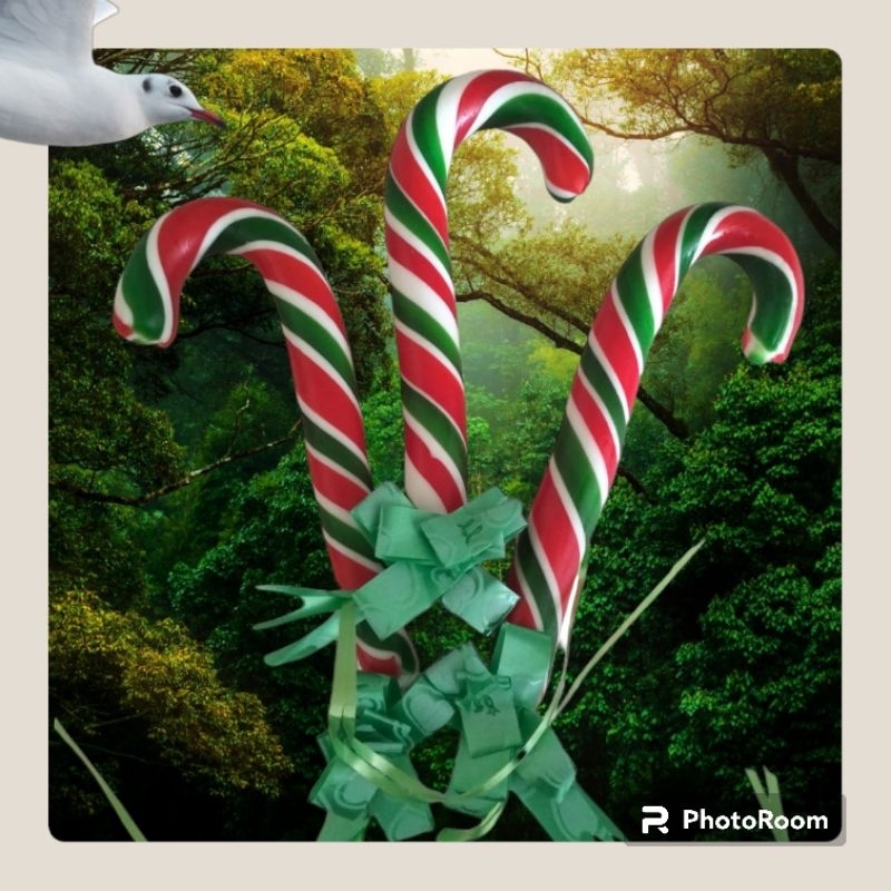 HIJAU MERAH GREEN RED WHITE CHRISTMAS STICKS LOLLIPOPS | Shopee Singapore
