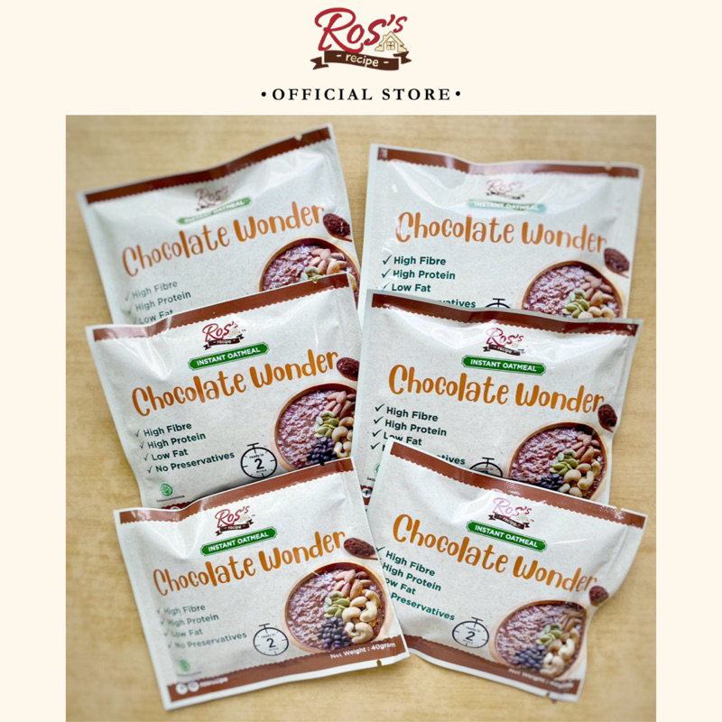 Chocolate Wonder Instant Oatmeal 40gr x 6pcs (Package) | Shopee Singapore