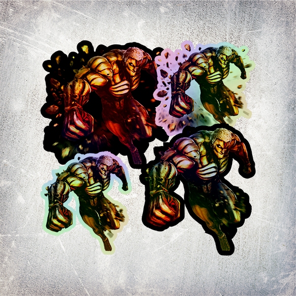 Anime ARMORED TITAN ATTACK ON TITAN HOLOGRAM STICKER (SHINGEKI NO ...