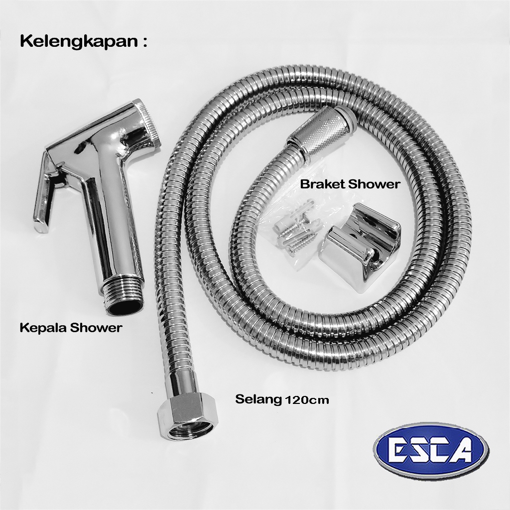 Esca Set Jet Shower Spray Bidet Toilet Shower Chrome Spray (SC02 ...