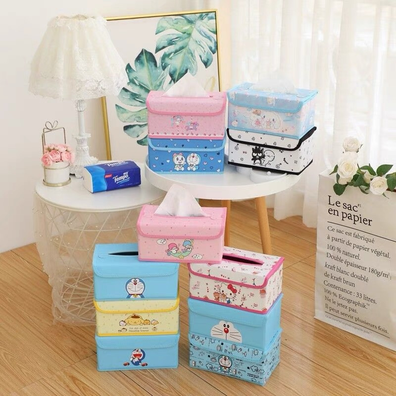 Sanrio Cute Character Tissue Box Portable Tissue Organizer Holder ...