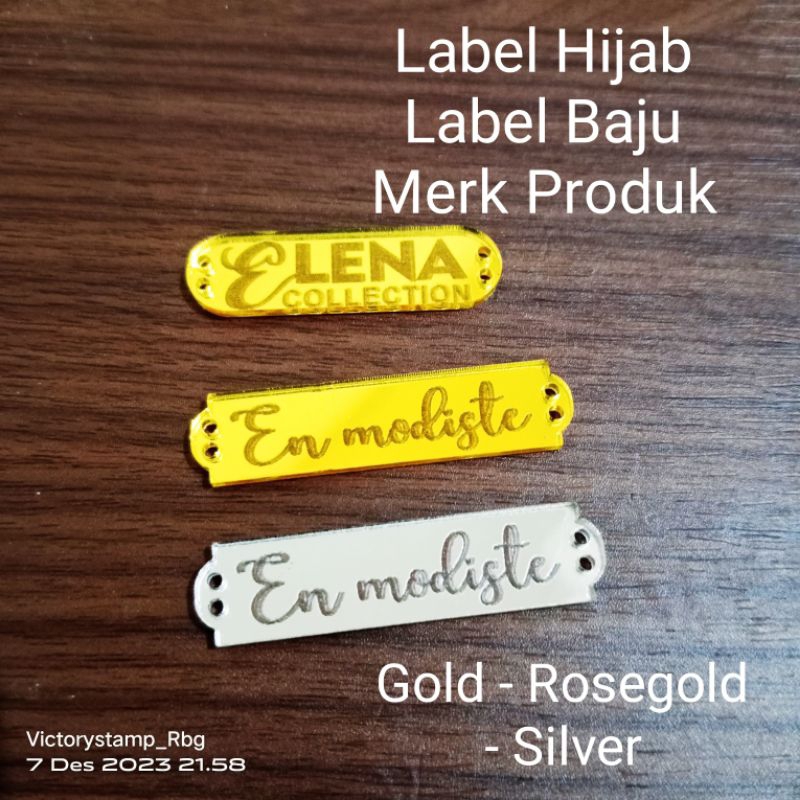 Acrylic Hijab Labels, Acrylic Hijab Brands, Clothing Labels - Rembang ...