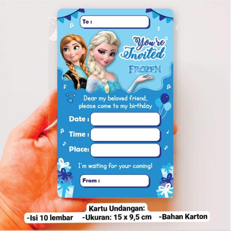 Frozen ELSA ANA OLAF BIRTHDAY INVITATION CARD HAPPY BIRTHDAY HBD ...