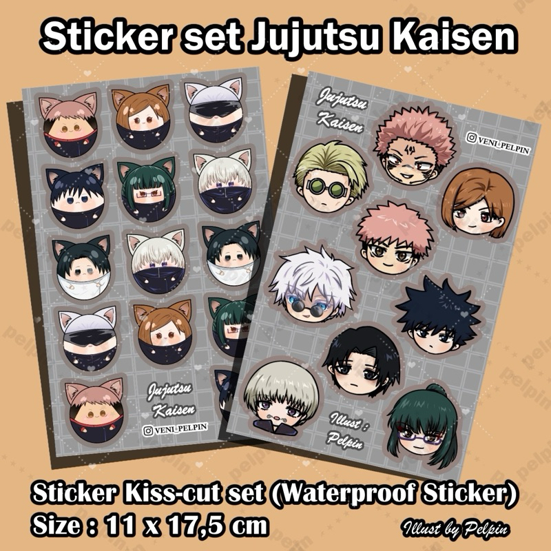 Anime stickers jujutsu kaisen stickers itadori yuuji gojo satoru megumi ...
