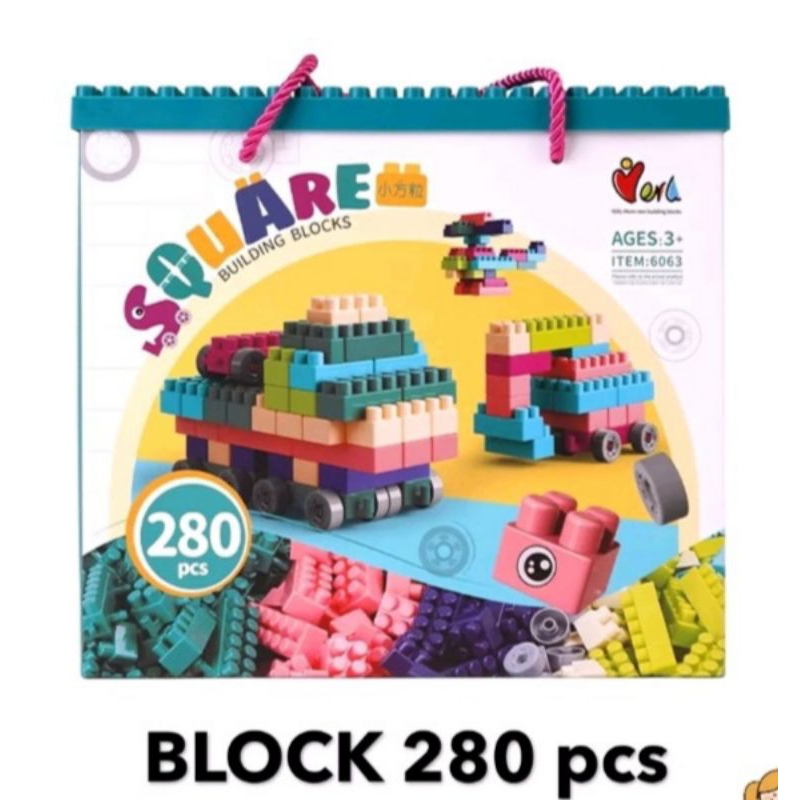 KKV Children's Block Brick Toys contains 280 pcs / Mega Block Toys ...