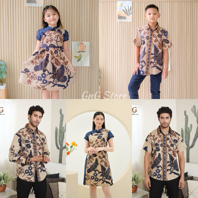 Uph Navy Series/Batik Couple/Batik Couple/ Batik Dress/ Batik Top ...