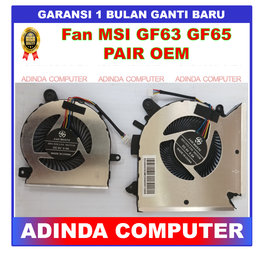 Fan MSI MSI GF63 GF65 MS-16R1 MS-16R2 WF65 9SEX Thin Pair OEM | Shopee ...