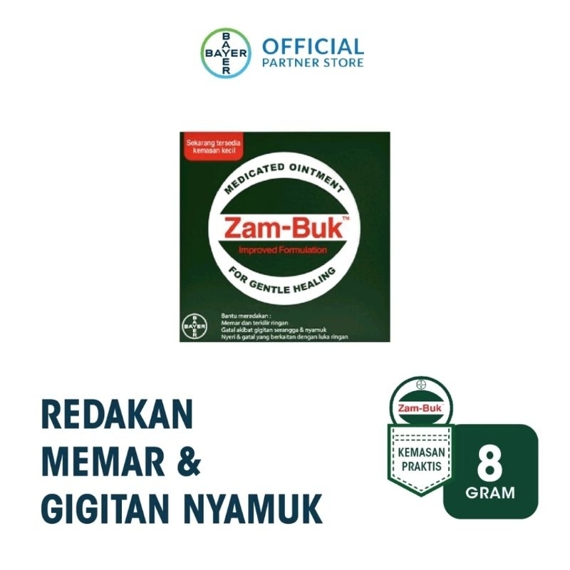 Zam-buk Medicated Ointment 8gr/25gr - Zambuk External Medicine/Bruises ...