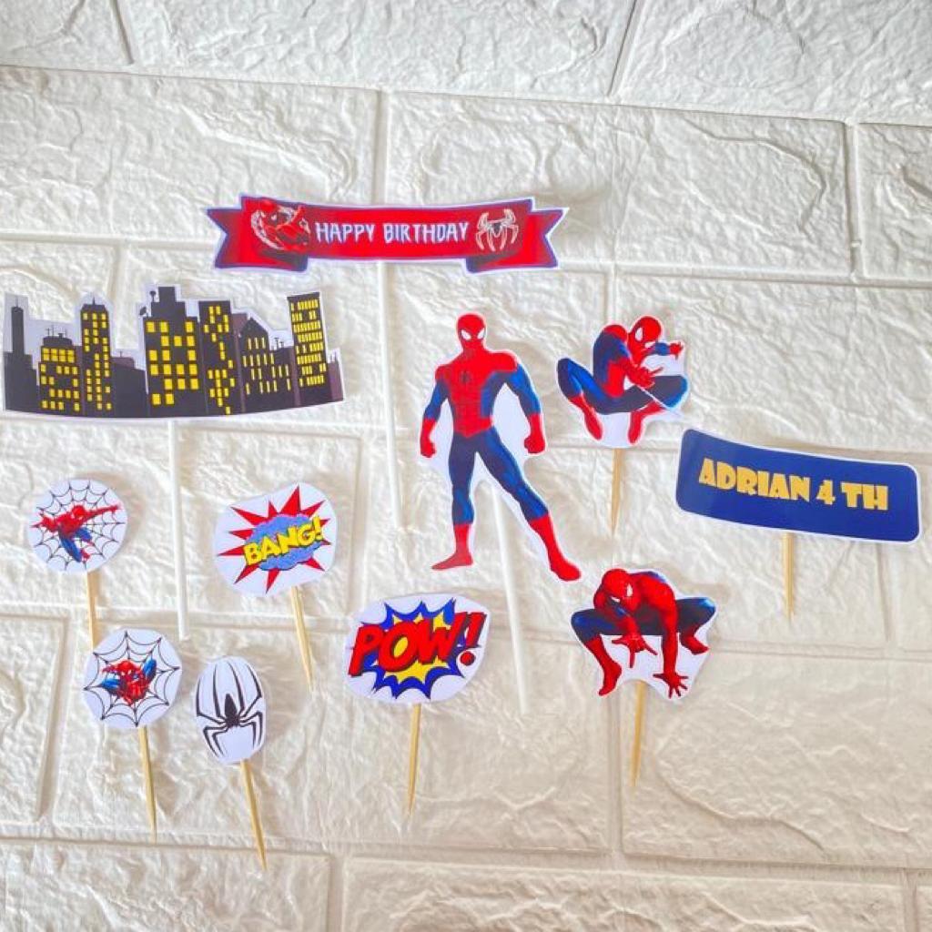 Spiderman Topper/Spiderman Birthday Cake Topper | Shopee Singapore