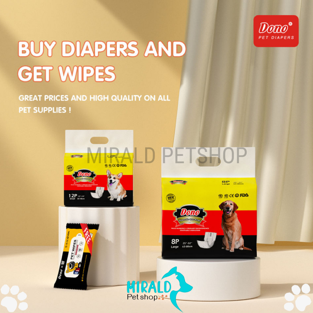 Dono Male Diapers Disposable Male Diapers | Shopee Singapore