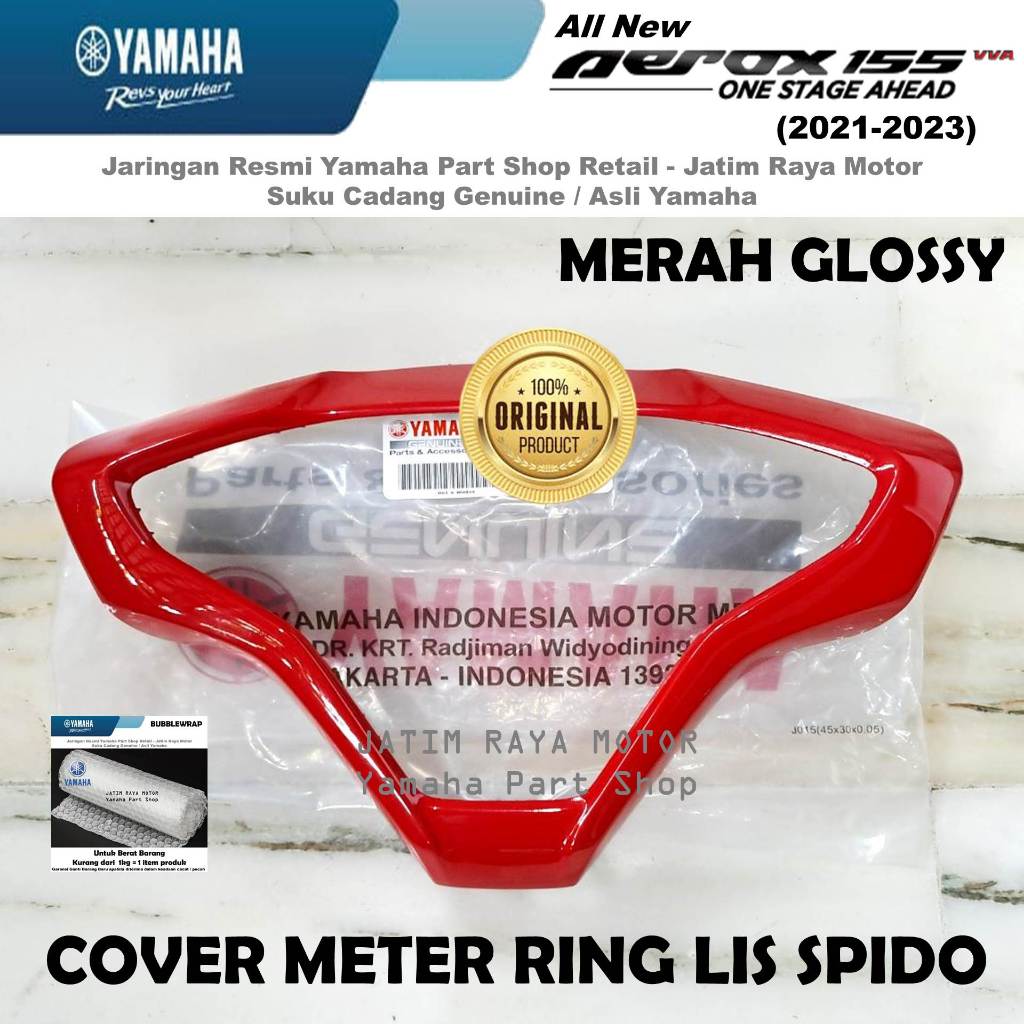 MERAH Glossy Red Speedometer Speedometer Speedometer Trim Ring Cover ...