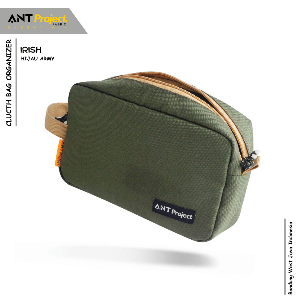 HIJAU ANT PROJECT - Green IRISH Pouch | Shopee Singapore