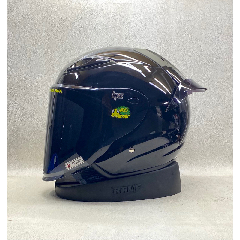 Nhk R6 SOLID S Helmet - BLACK GLOSSY - 2D SPOILER Handsome Package ...