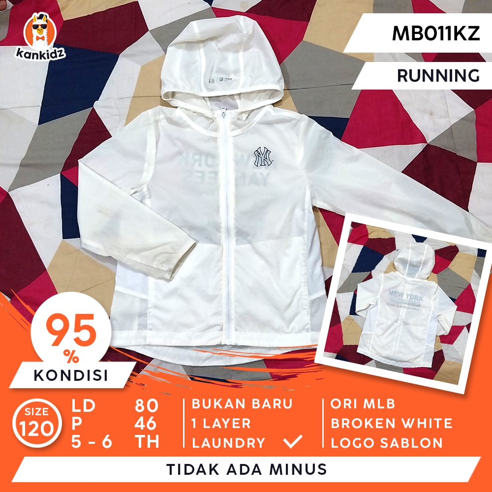Ready To Use | Mlb Children's Running Jacket | Broken White Size 120 ...