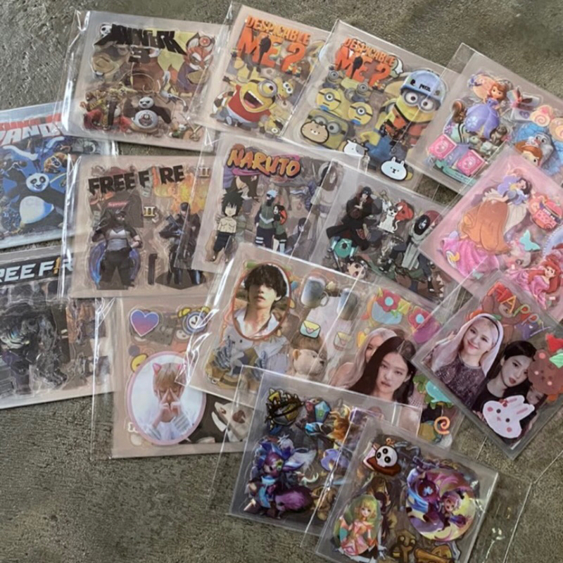Panda Kungfu Sticker, Free Fire, Naruto, Minion, Mobile Legend, Black ...