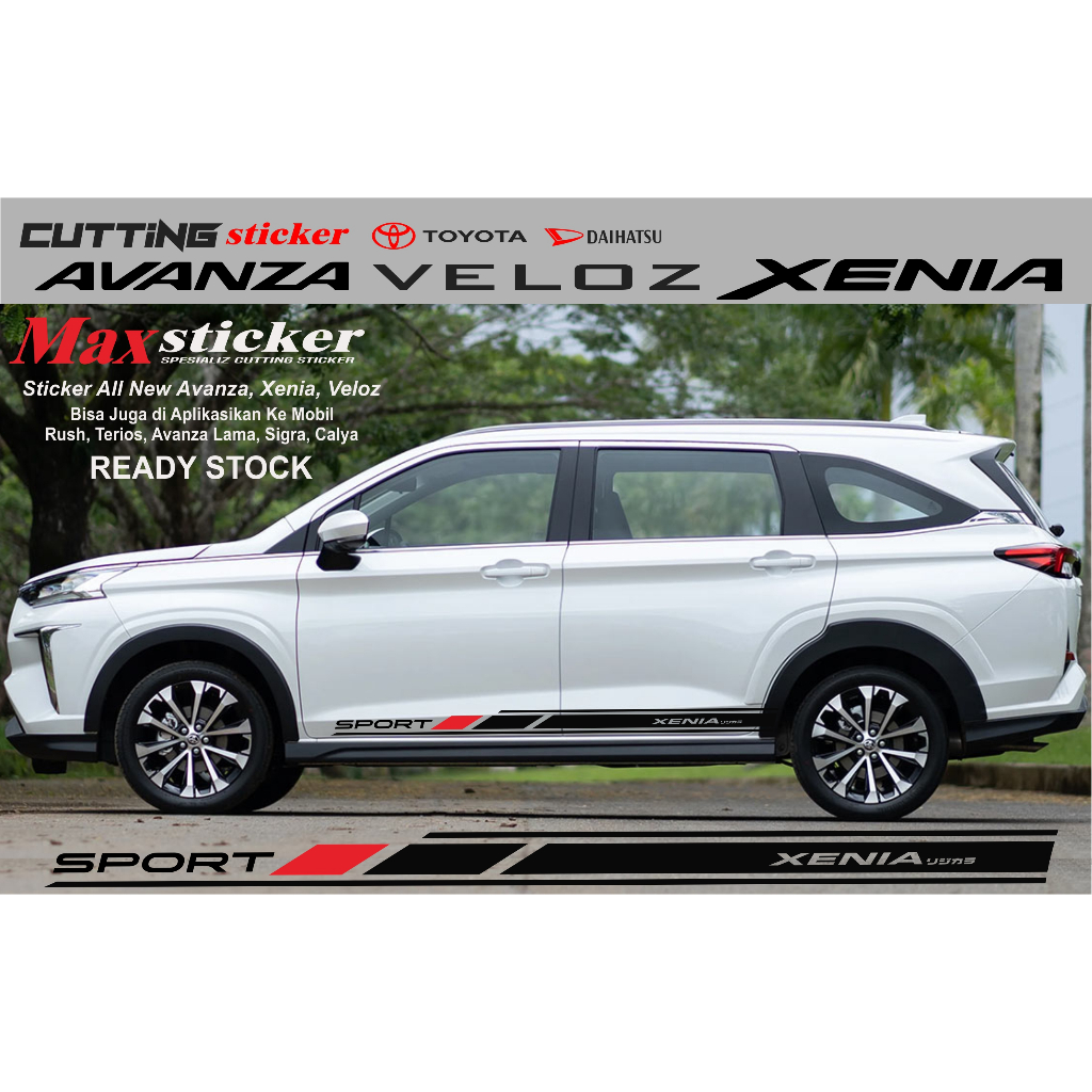 Latest TOYOTA AVANZA DAIHATSU XENIA TOYOTA VELOZ 2022 2023 SIDE STICKER ...