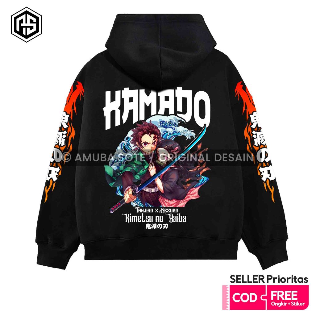 Amuba STORE - Hoodie Anime Demon Slayer Tanjiro Kamado X Nezuko Devil ...
