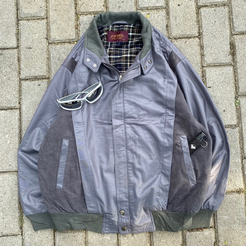 Vintage jacket light Gray by exceed | Shopee Singapore