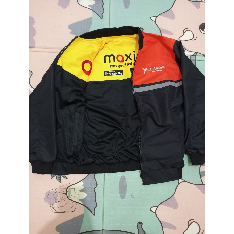 Various LALAMOVE Jackets Back And Forth GOJEK/MAXIM/ GRAB REAL PICTURE ...