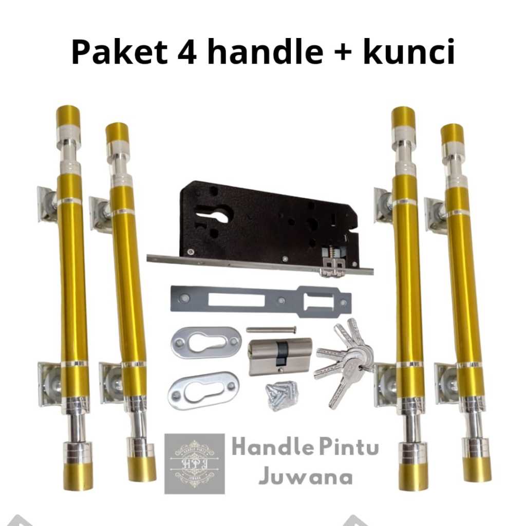 Save Package 4pcs+ set Of Door handle Lock Round Barbell model 45cm ...