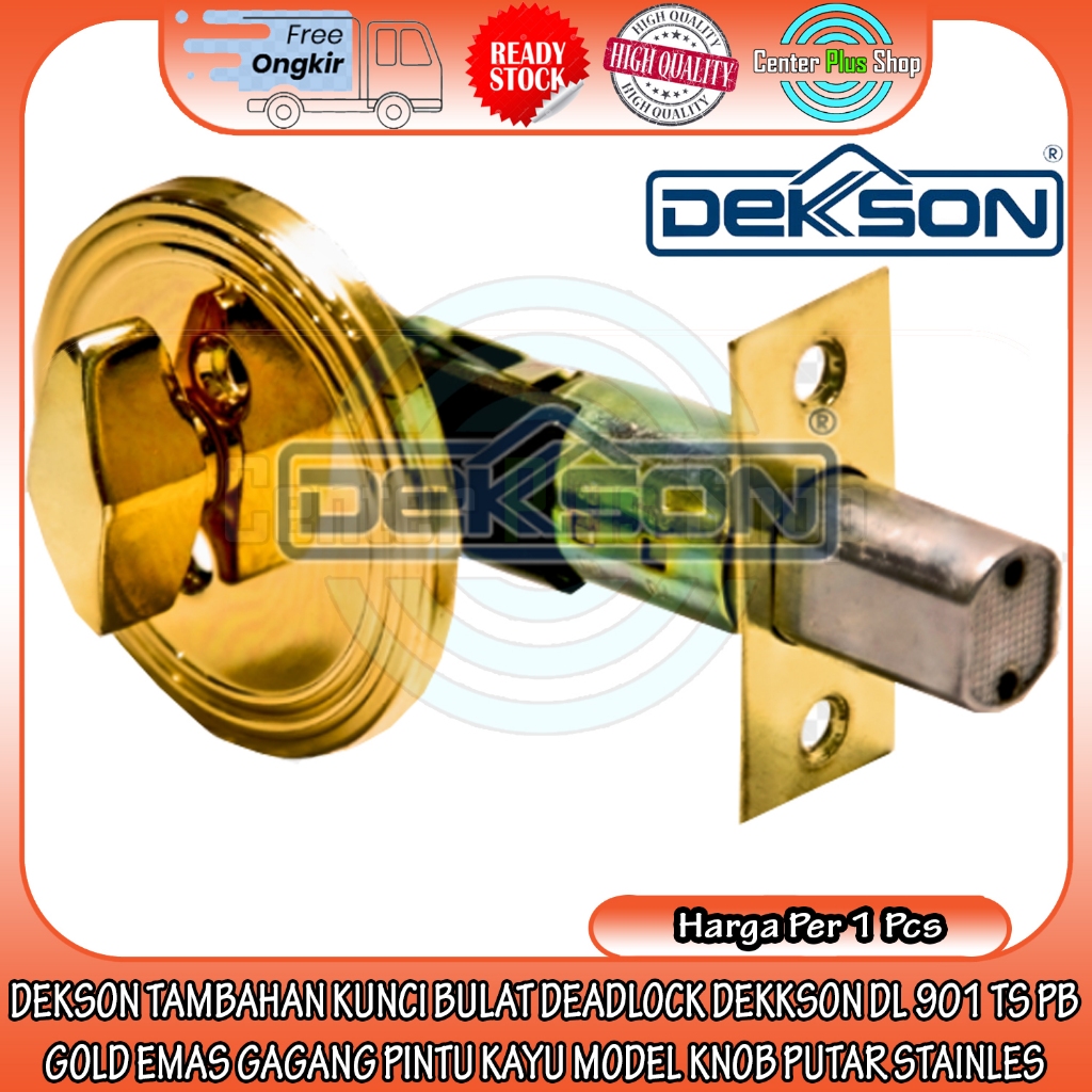 DEAD LOCK LOCK FROM DEKKSON LOCKSET SERIES DL 901 TS PB DEKSON ...