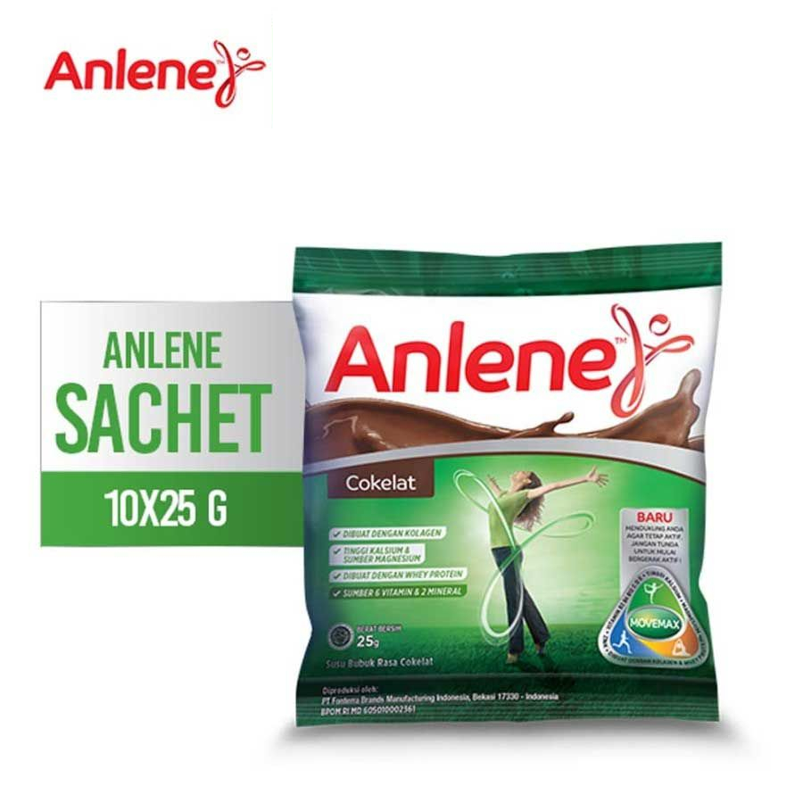 Anlene Adult Milk Powder Sachet 10x25g - High Calcium And Vitamin D ...