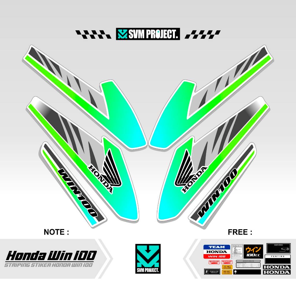 HONDA WIN STRIPING / MOTIF 35 / WIN 100 STICKER / WIN STICKERS ...