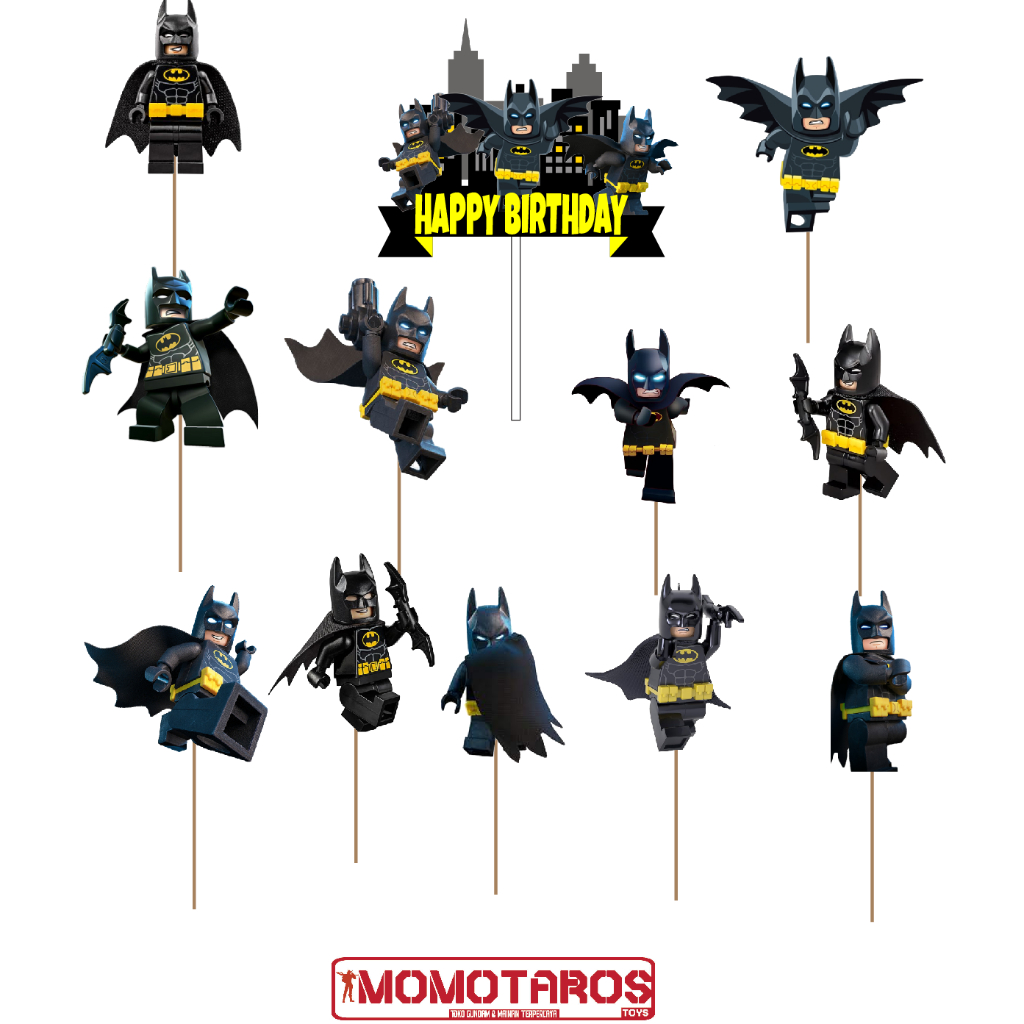 Lego Batman solo cake Topper contains 12 pcs | Shopee Singapore