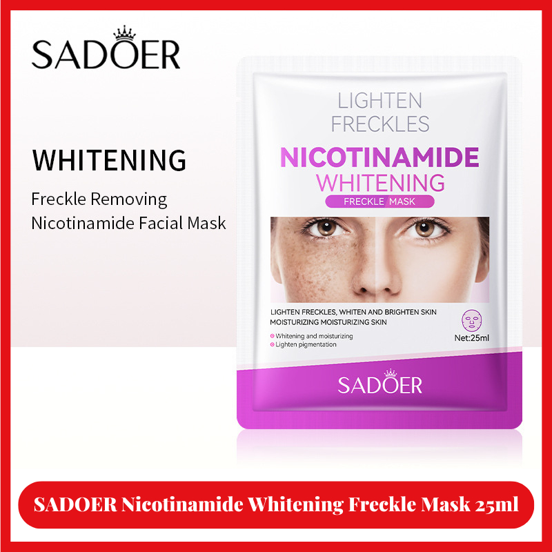 Sadoer NICOTINAMIDE WHITENING FRECKLE MASK 25ML/facial WHITENING MASK ...
