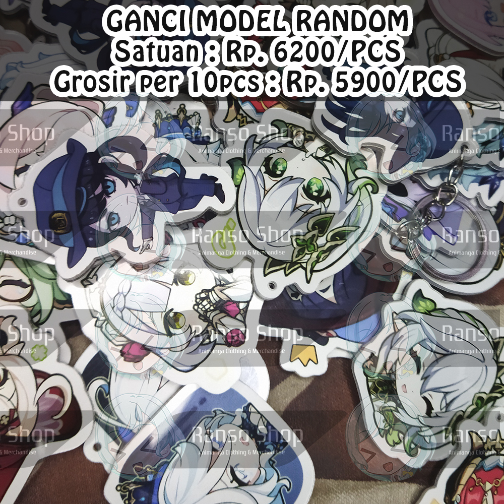 GANTUNGAN Random Ganci Anime Keychain Anime Keychain Anime Manga Vtuber ...