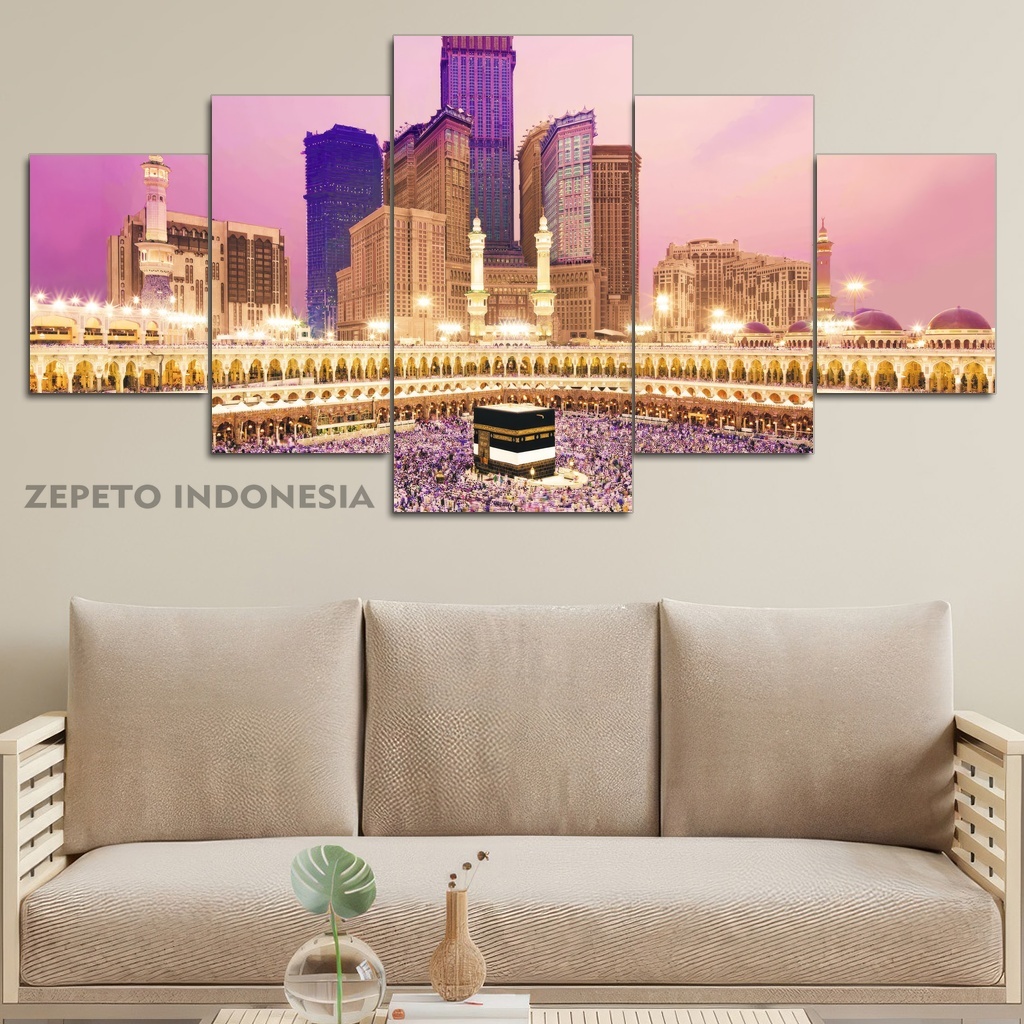 Islamic Wall Poster Kaaba Mecca Mecca 80X40 Multipanel | Zepeto ...