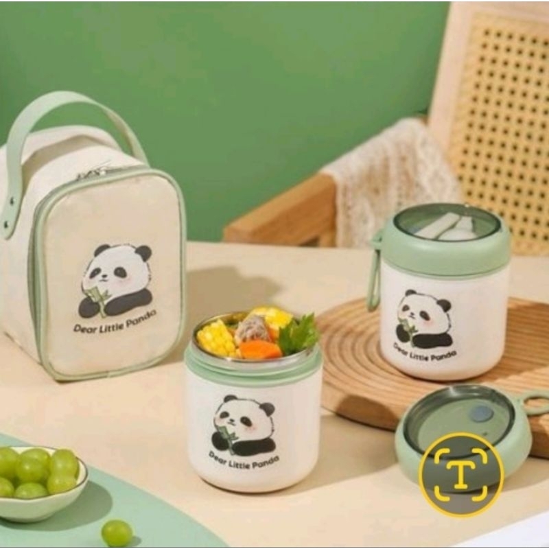 304 STAINLESS STEEL PANDA LUNCH BOX, Yes Bag.+FREE Packing, Cardboard ...