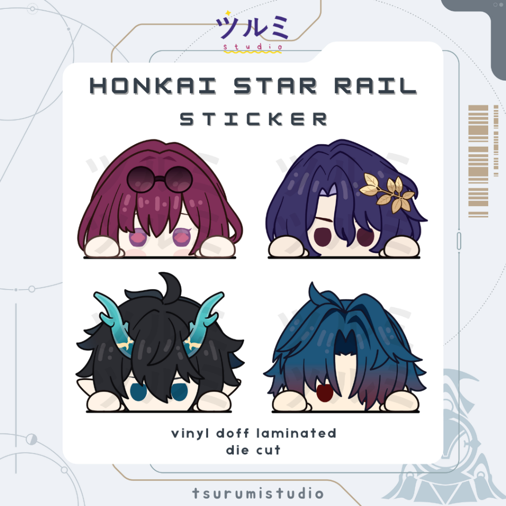 Hsr Honkai Star Rail Characters Peeker Peeking Sticker / Peeking ...