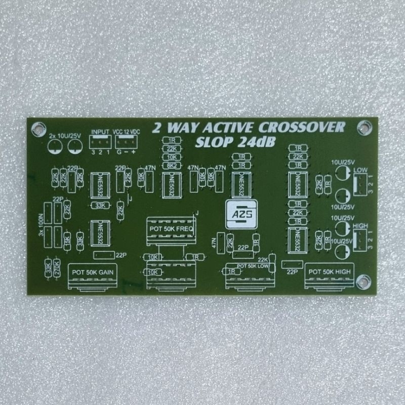 PCB Active Crossover 2 Way Slop 24dB Active Crossover | Shopee Singapore