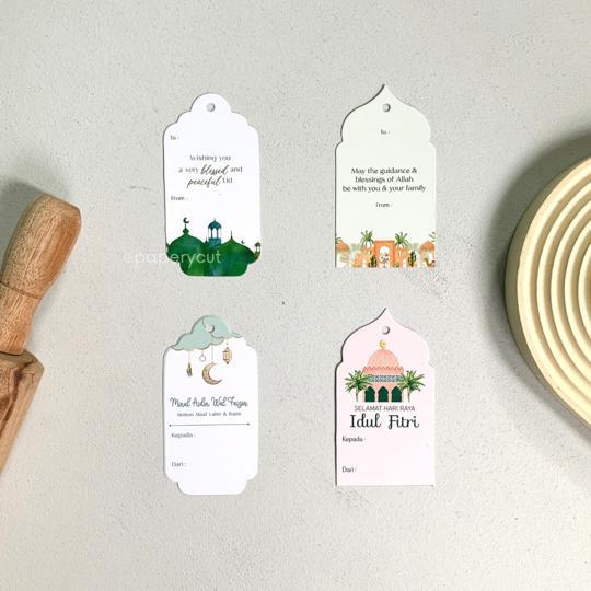 Eid / Eid Al-Fitr Greeting Hang Tag Cards (10pcs) | Shopee Singapore