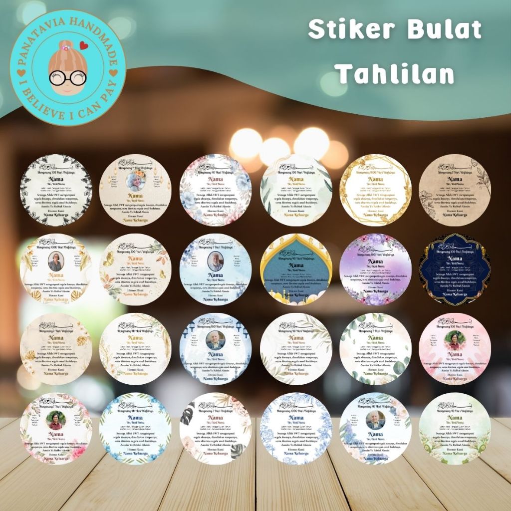 A3+ Sheet Tahlilan Stickers | Tahlilan Study Stickers 7 / 40 / 100 ...