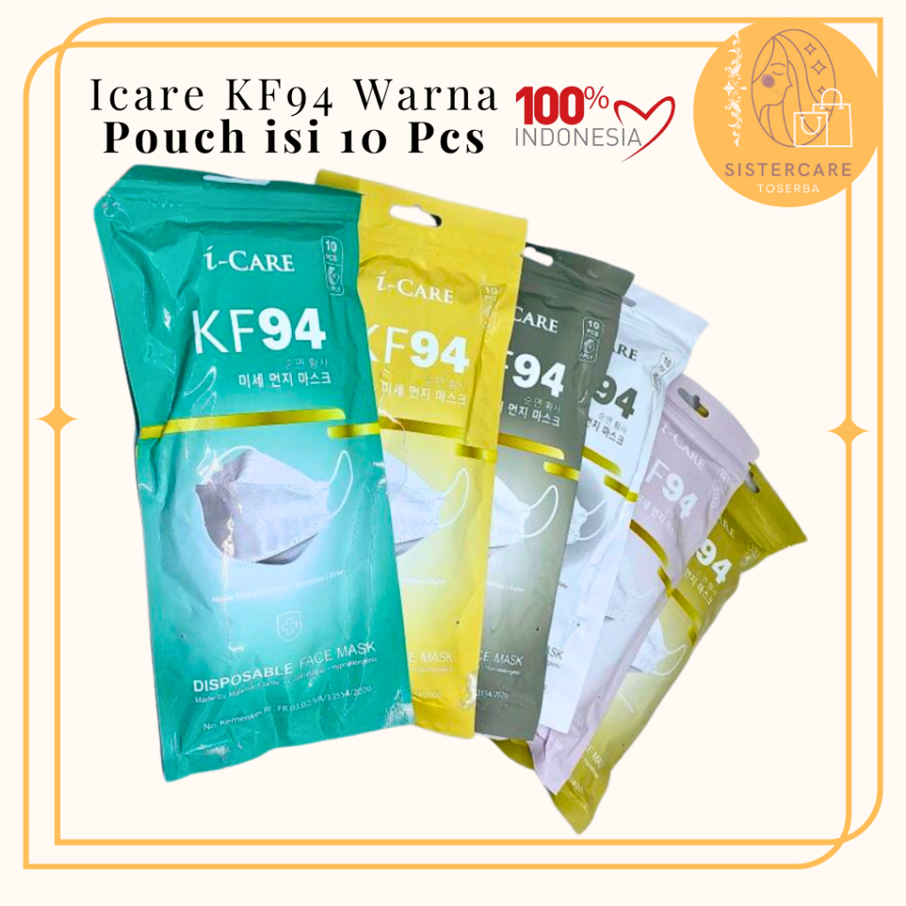 KF Sistercare Mask KF94 Icare 4PLY Embos I-Care Korea Earloop KF94 ...