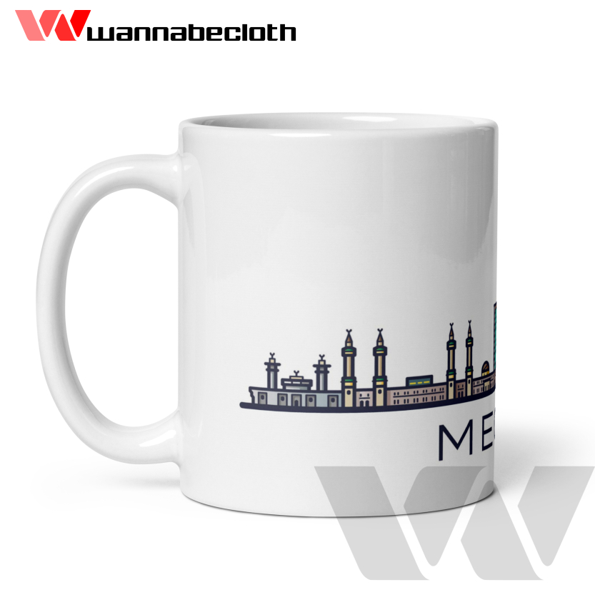 Mecca Saudi Arabia Mug Glass Saudi Arabia Souvenir Print Custom Mecca ...