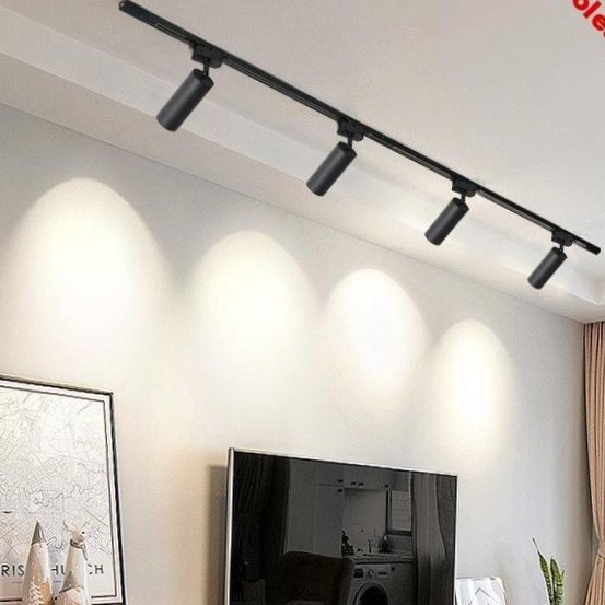 10w Spotlight Package 1 set of 3 + 2M Track Light Rail 2 METER ...