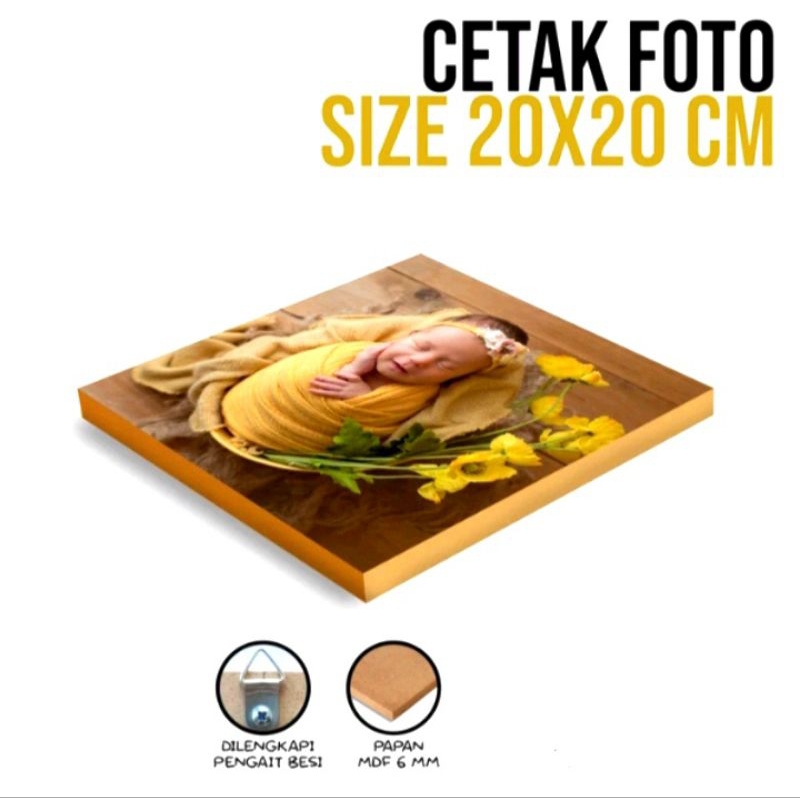 Print Photos With MDF Board Size 8r Dimensions 20cm X 20cm | Shopee ...