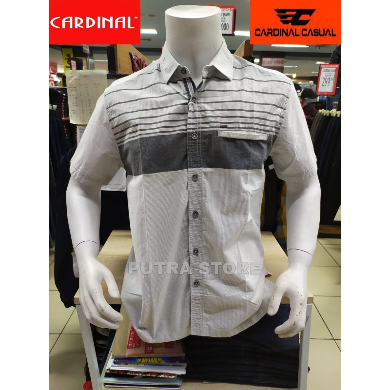 KEMEJA Cardinal CASUAL NEWEST MEN'S REGULAR SHORT SLEEVED SHIRT ...