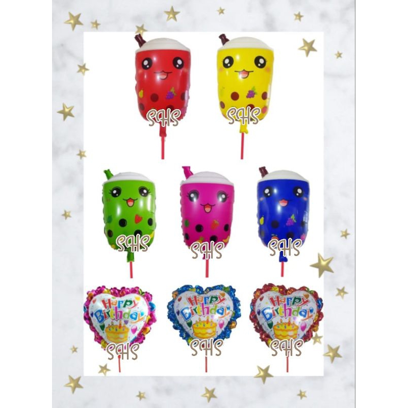 20 PIECES CHARACTER STICK BALLOONS (Uk -/+ 45cm) | Shopee Singapore