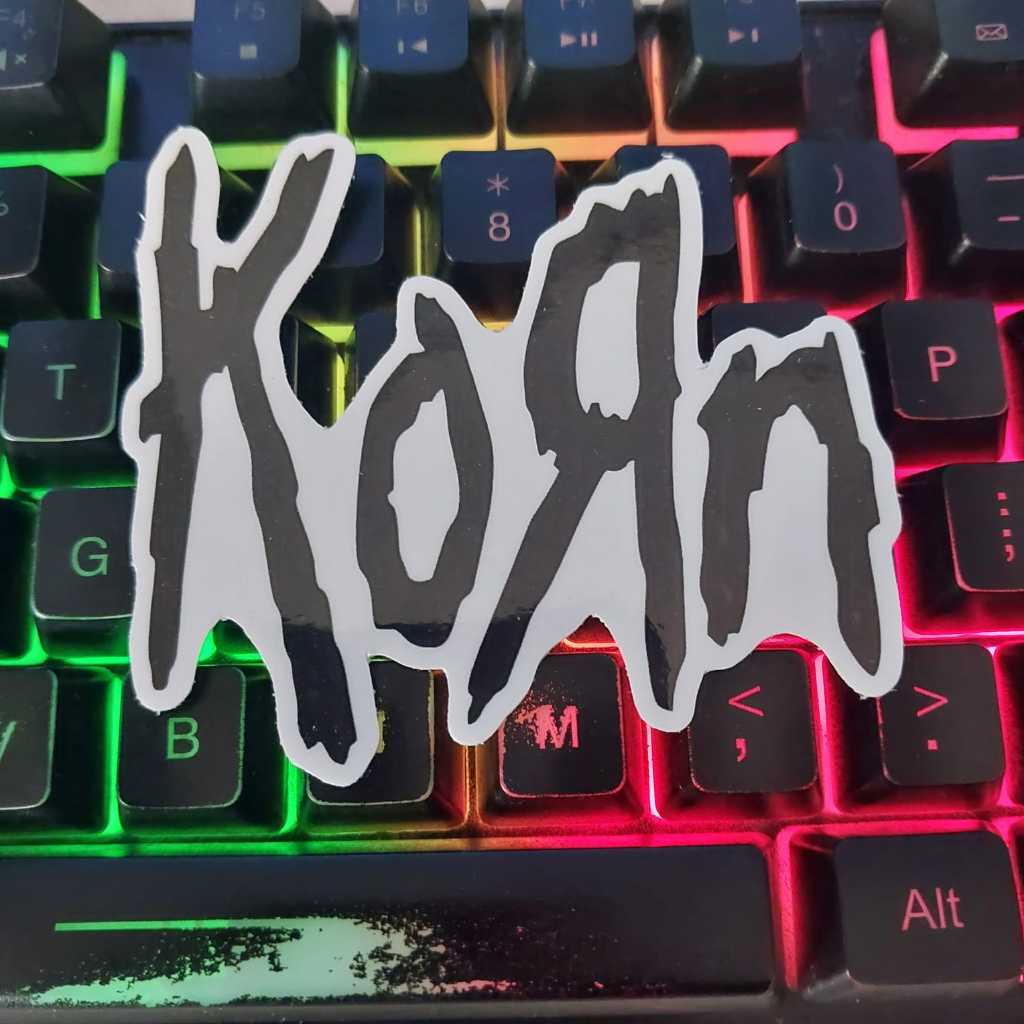 KORN LOGO - CUTTING STICKER / METAL / INDIE BAND / POP PUNK UNIT ...