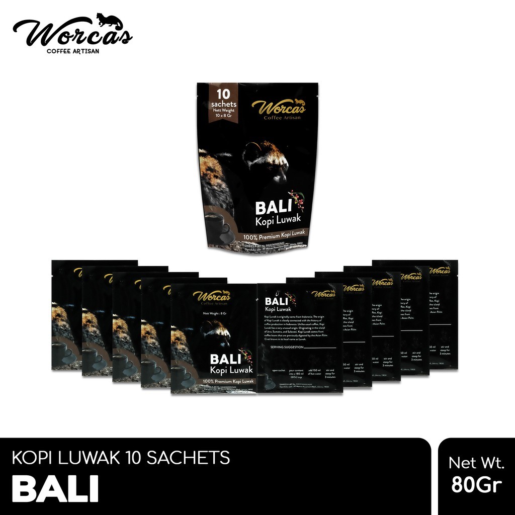 Worcas Balinese Luwak Coffee Sachet (10pcs) | Shopee Singapore