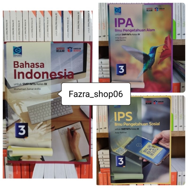 New & ORI Indonesian Language Textbook Natural Sciences IPS middle ...