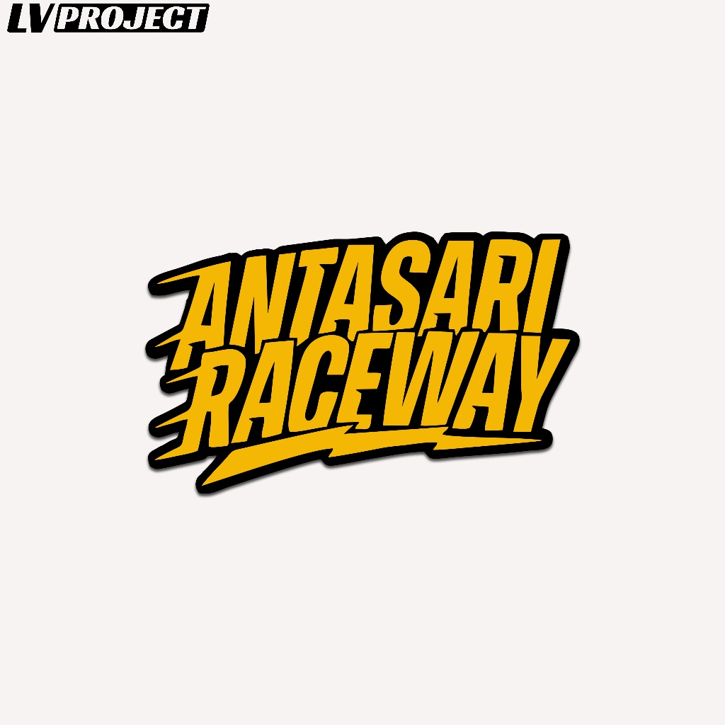 Antasari Raceway Motorcycle Helmet Sticker Yellow Glossy Vinyl Race ...