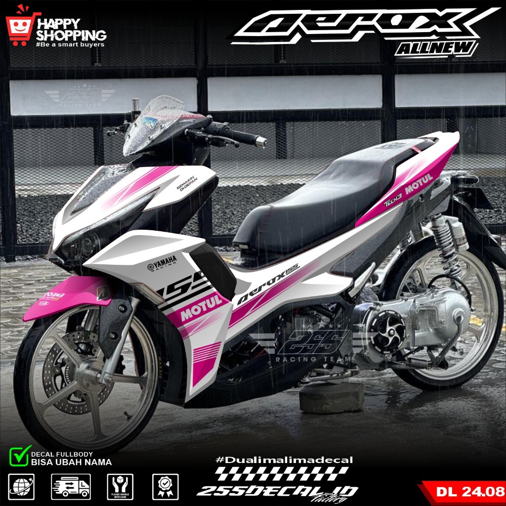 Decal Yamaha Aerox 155 Connected FullBody Full Block Sticker Aerox ...