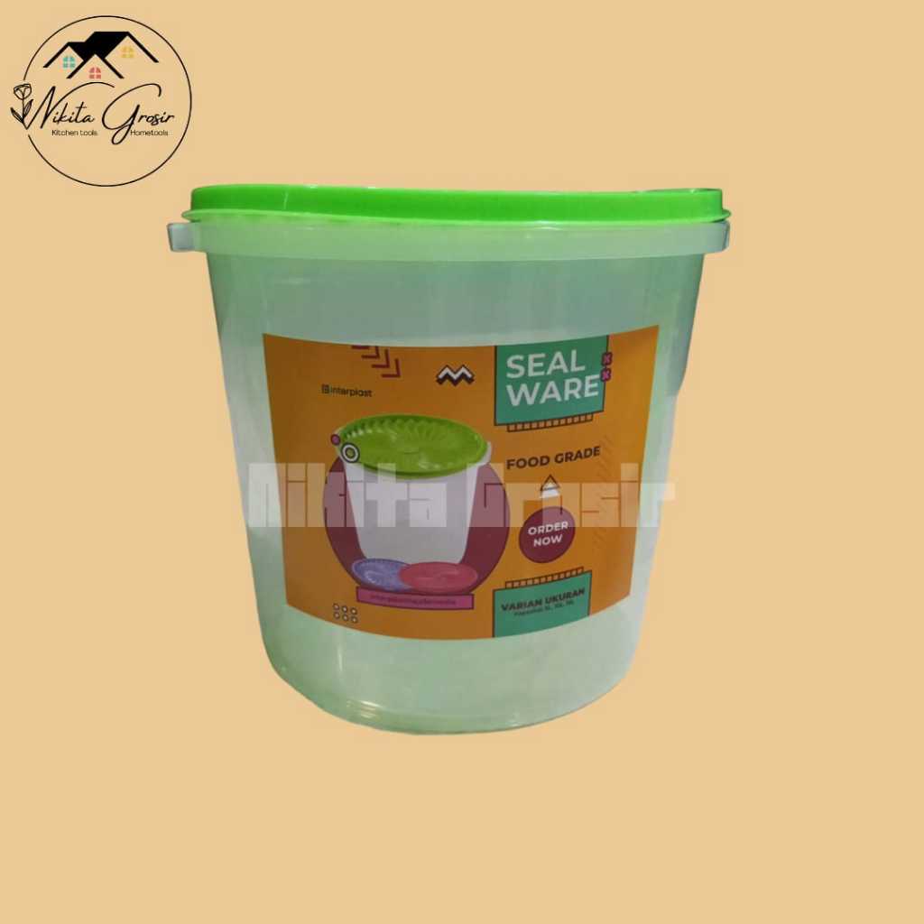5 Liter Lid Plastic Jar / 5 Liter Cracker Jar / 5 Liter Snack Cracker ...