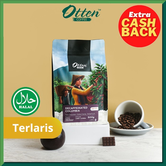 Coffee Decaffeinated Columbia Sugar Cane Process 500g - Otten Coffee ...