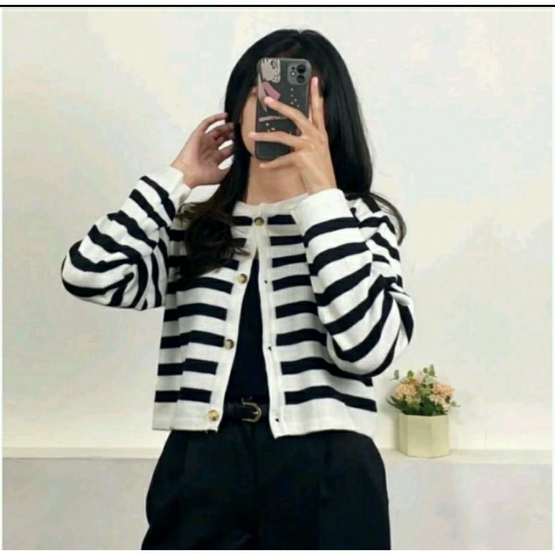 Moura outer knit premium Korean knit cardigan | Shopee Singapore